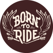 Born To Ride Hand-lettering Sticker