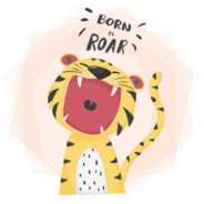 Born To Roar Sticker