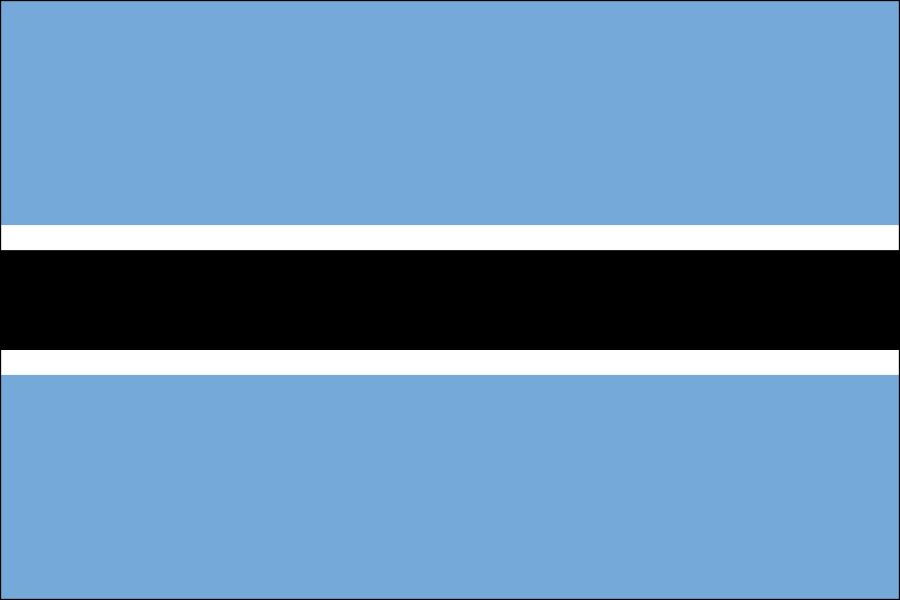 Botswana Flag Sticker - Fast Shipping & No Minimums