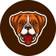 Boxer Mascot Sticker