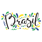 Brazil Calligraphy Lettering Sticker