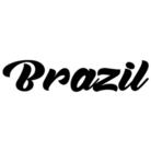 Brazil Lettering Sticker