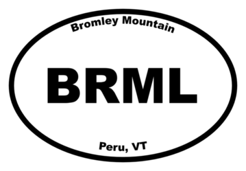 Bromley Mountain Oval Sticker