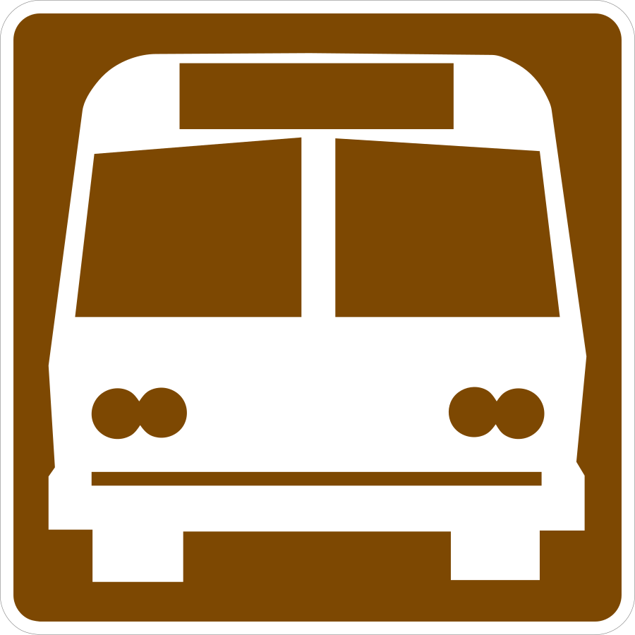Brown Bus Sticker