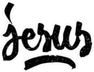 Brush Calligraphy Jesus Sticker