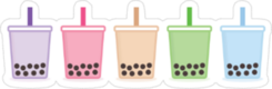 Bubble Tea Tapioca Boba Sticker