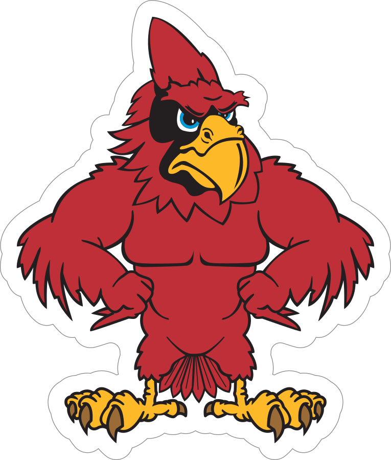 Vibrant, High-Quality Buff Cardinal Mascot Stickers