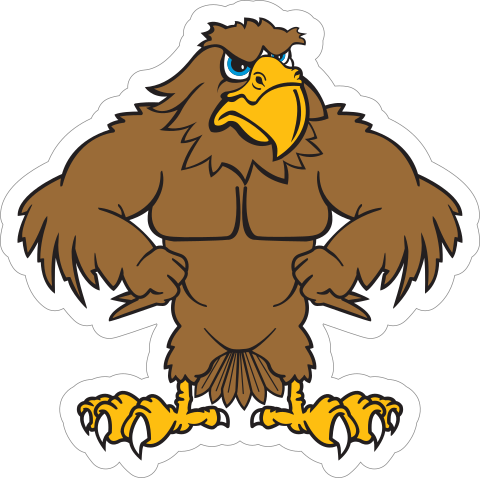 Order Your Buff Hawk Mascot Sticker Today - Free Shipping!