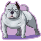 Bully Pit Bull Purple Sticker