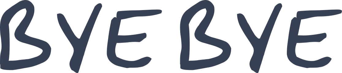 Bye Bye Vinyl Lettering Sticker Shipped Fast & Free!