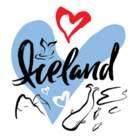 Calligraphic Iceland Sticker