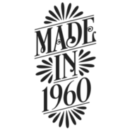 Calligraphy Lettering Made In 1960 Sticker