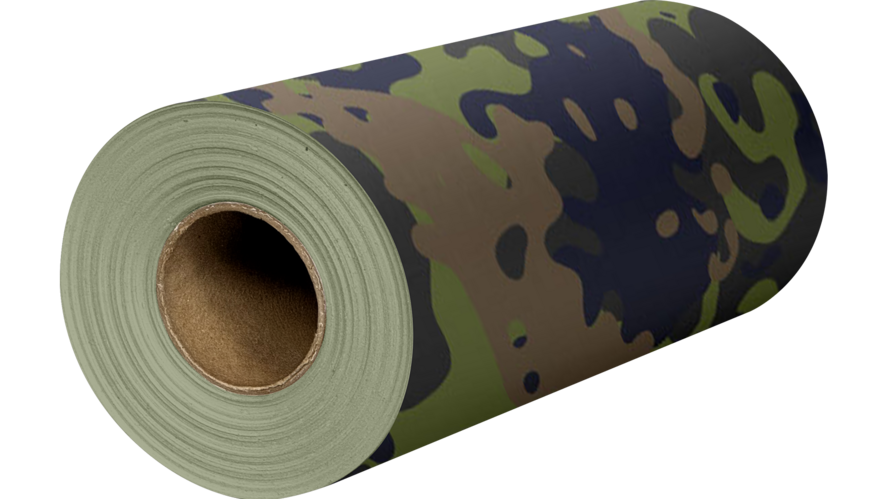 Camouflage Vinyl Material for Transfer Decals and Outdoor Branding