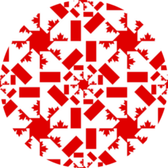 Canada Pattern Traditional Sticker