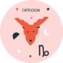 Capricorn Zodiac Sign Abstract Poster Sticker
