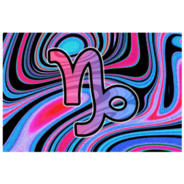 Capricorn Zodiac Sign Funky Horoscope Sticker