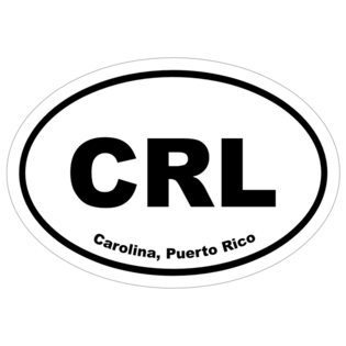 Puerto Rico City Oval Car Stickers and Decals