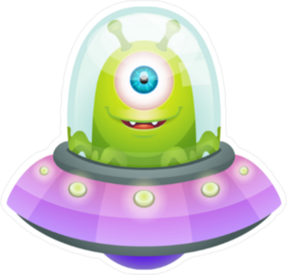 Alien & UFO Car Stickers & Decals – Over 100 Unique Designs