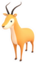 Cartoon Antelope Sticker