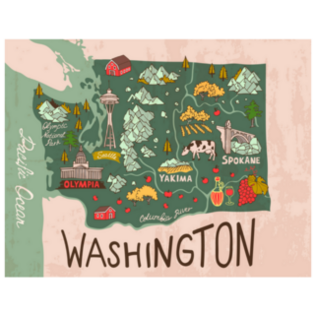 Washington Car Stickers and Decals