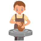 Cartoon Potter Boy Sticker