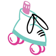 Cartoon Rollers Sticker
