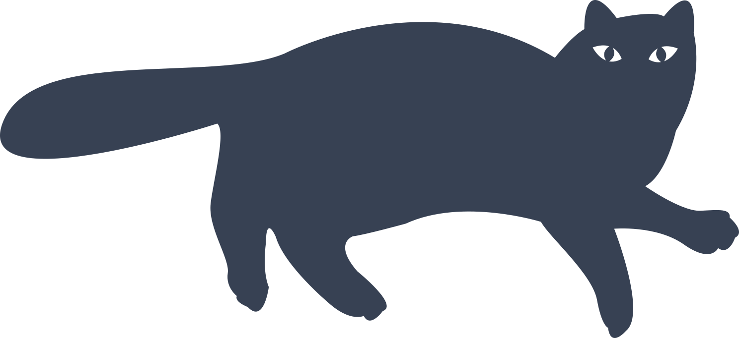 Vibrant, High-Quality Cat Laying Down Stickers