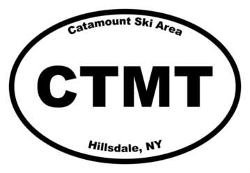 Catamount Ski Area Oval Sticker