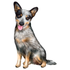 Cattle Spotted Dog Sticker