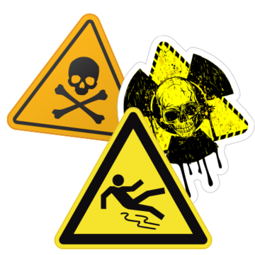 Caution Sign Stickers & Car Decals – Over 3 Dozen Different Signs