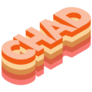 Chad 3D Font Sticker