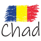 Chad Flag Lettering Logo Sticker