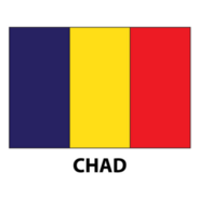Chad Flag Simple Sticker