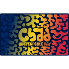Chad Independence Groovy Sticker