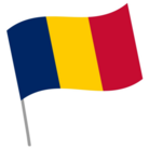 Chad National Flag Flutters Sticker