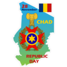Chad Republic Day Poster Sticker