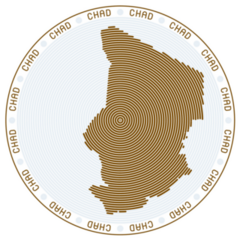 Chad Round Logo Rings Sticker