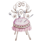 Chair Pin Cushion Sticker