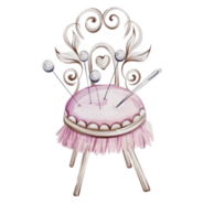 Chair Pin Cushion Sticker