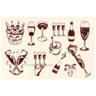 Champagne Sticker Sheet