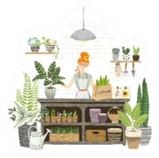 Florist Stickers & Decals – Customizable for Business or Personal Use