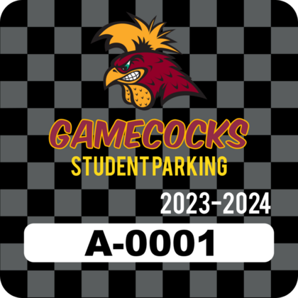 Custom Square Parking Permit Decals | Car Stickers