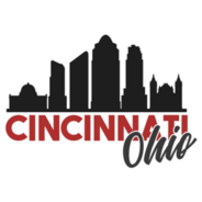 Cincinnati Ohio City Skyline Lettering Sticker