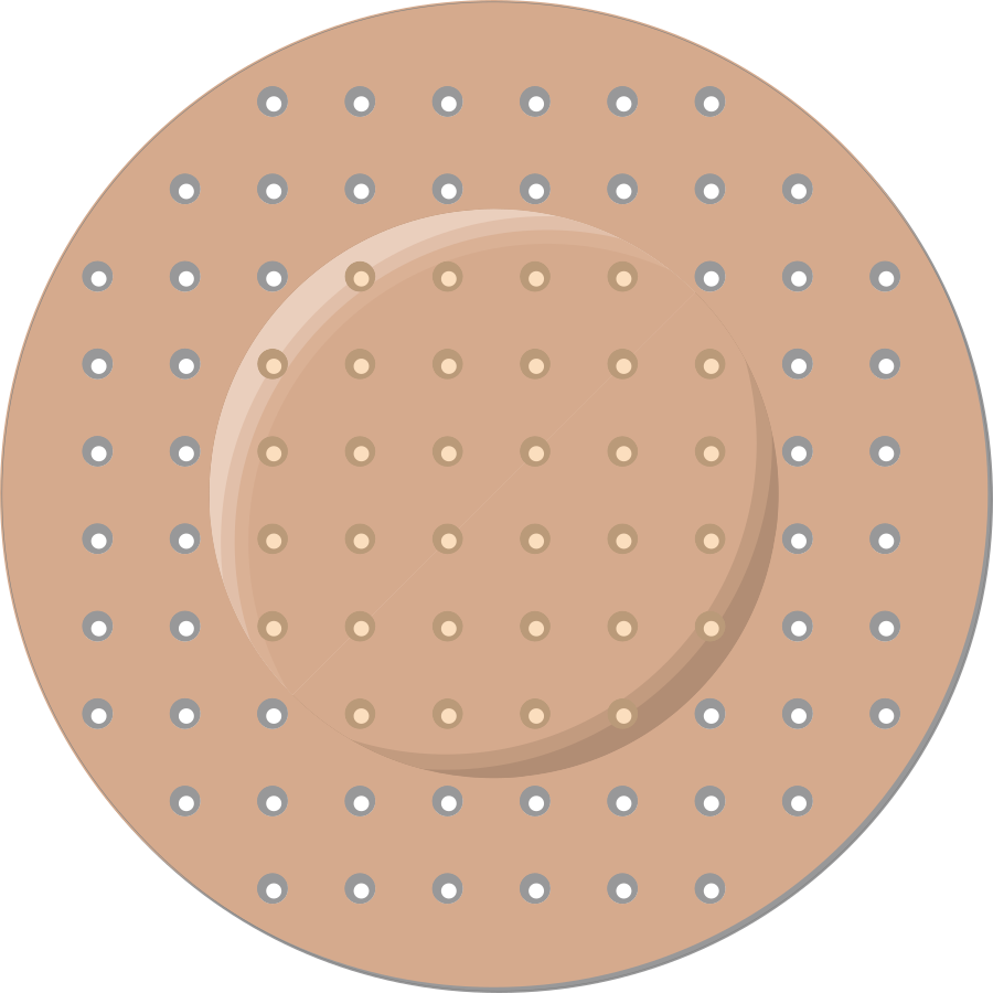 Vibrant, High-Quality Circle Band Aid Bandage Stickers