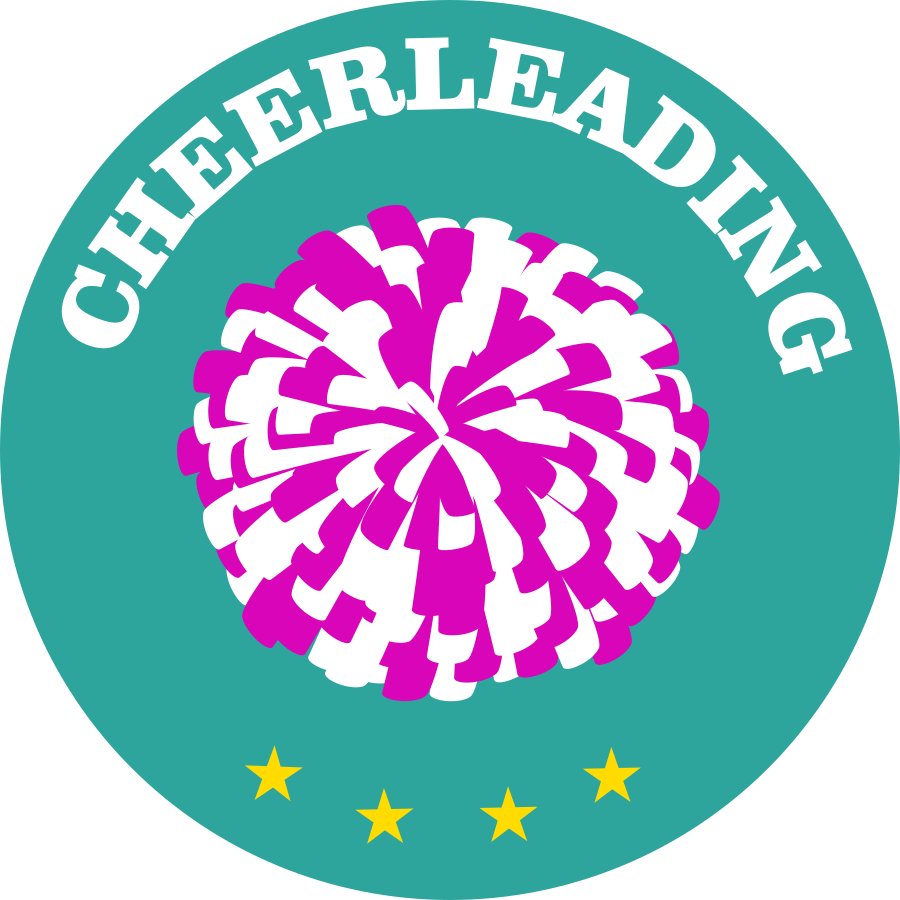 Circle Cheerleading Sticker Shipped Fast & Free!