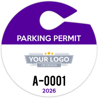 Custom Parking Permit Stickers & Hang Tags