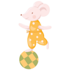 Circus Mouse Sticker