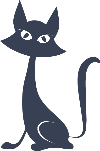 Clever Cat Sticker Shipped Fast & Free!