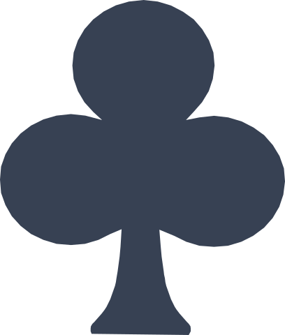 Club Shape Sticker - 50+ Colors!