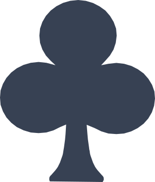 Club Shape Sticker - 50+ Colors!